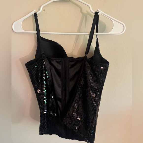 DC Comics | Tops | Dc Comics Batman Batgirl Sequined Corset Black ...